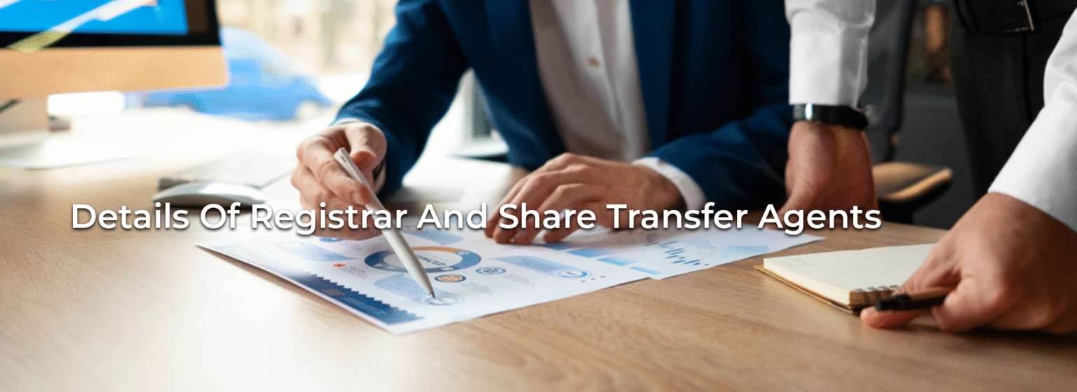 Details Of Registrar And Share Transfer Agents - V-MARC : India's ...